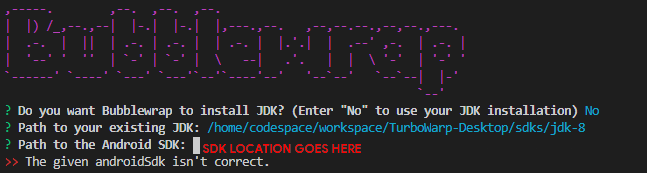 Bubblewrap error on first launch on Linux 9: The given androidSdk isn't correct. · Issue #397 ...