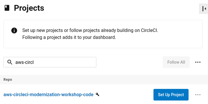 Updated CircleCI project dashboard screencap · Issue #39 · aws-samples/aws-modernization-with ...
