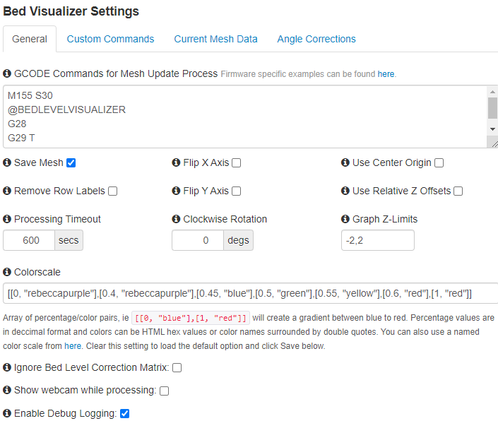 Bed Level Visualizer Not Updating Mesh · Issue #277 · jneilliii/OctoPrint-BedLevelVisualizer ...