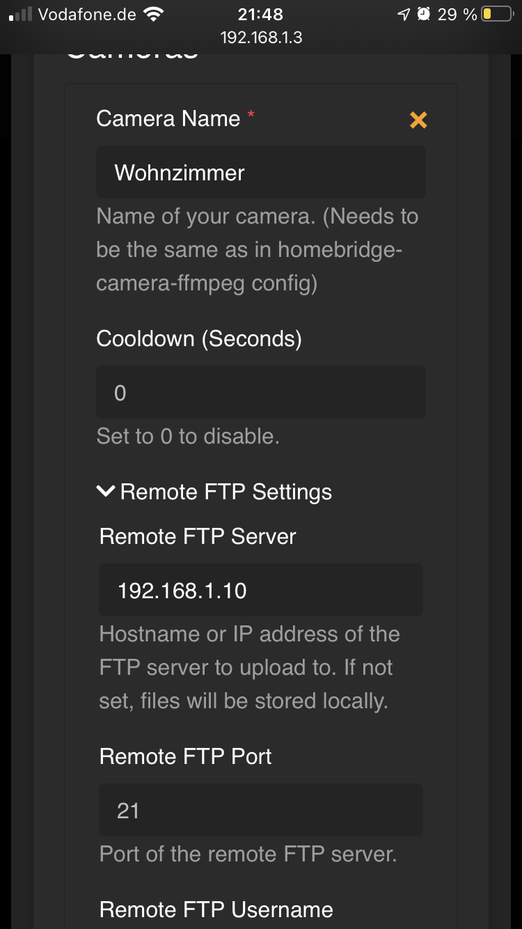 QUESTION: How do I setup notifications for HomeKit? · Issue #45 · seydx/homebridge-camera-ui ...