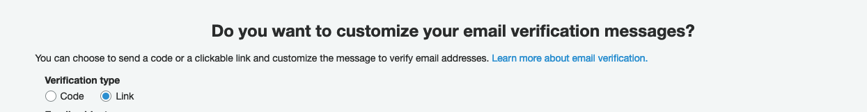 How can I change from code to verification link at user sign up · Issue #11142 · aws-amplify ...