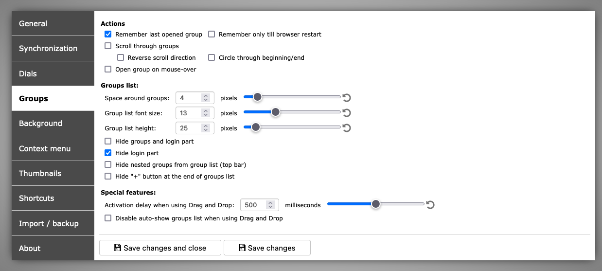 Space on the screen - Question · Issue #205 · fastaddons/GroupSpeedDial · GitHub