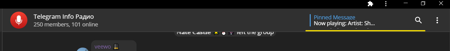 Pinned message second row text overflow problem · Issue #301 · evgeny-nadymov/telegram-react ...