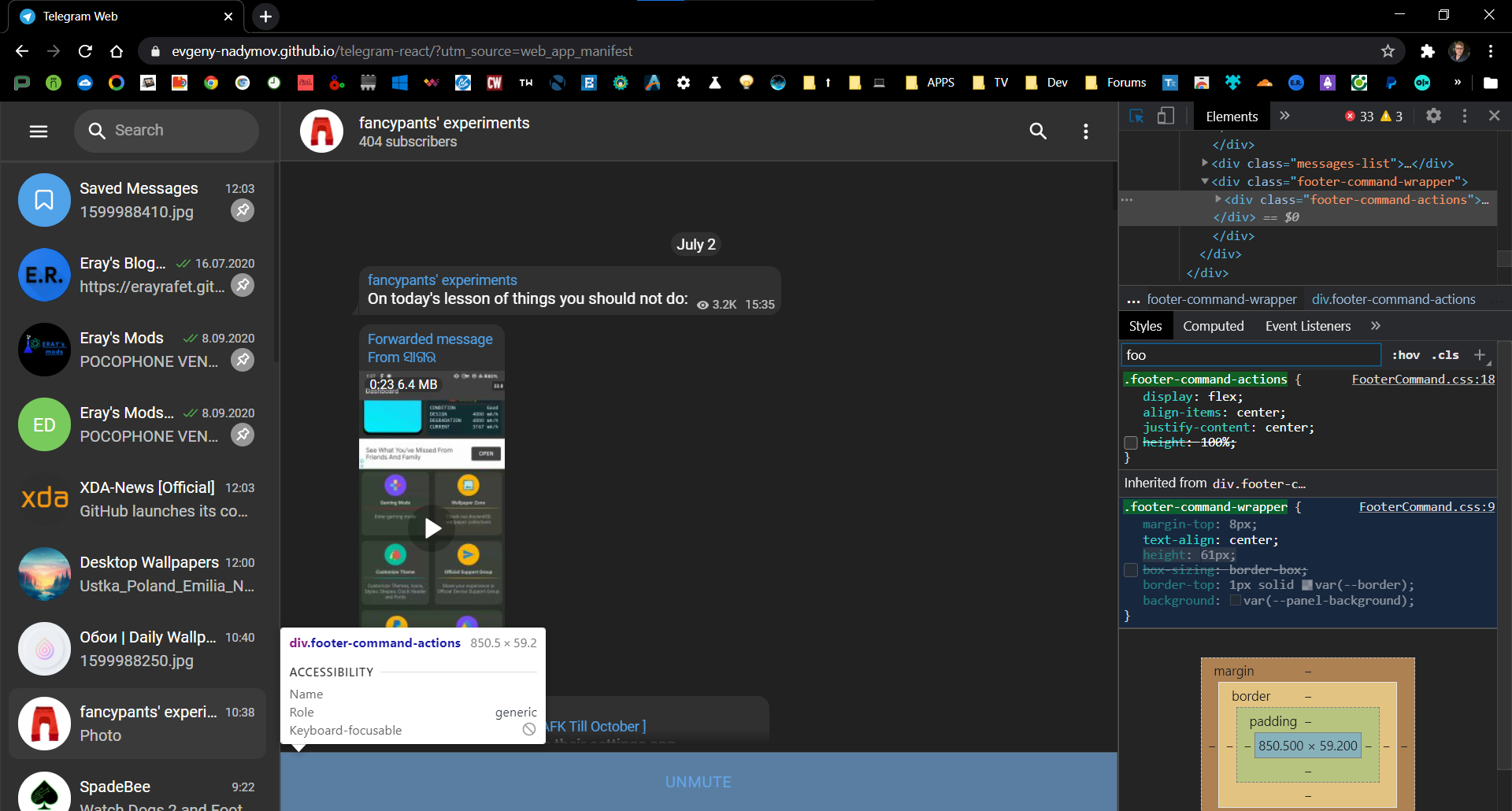 .footer-command-wrapper doesn't have the same height as .header-details - not symmetrical ...