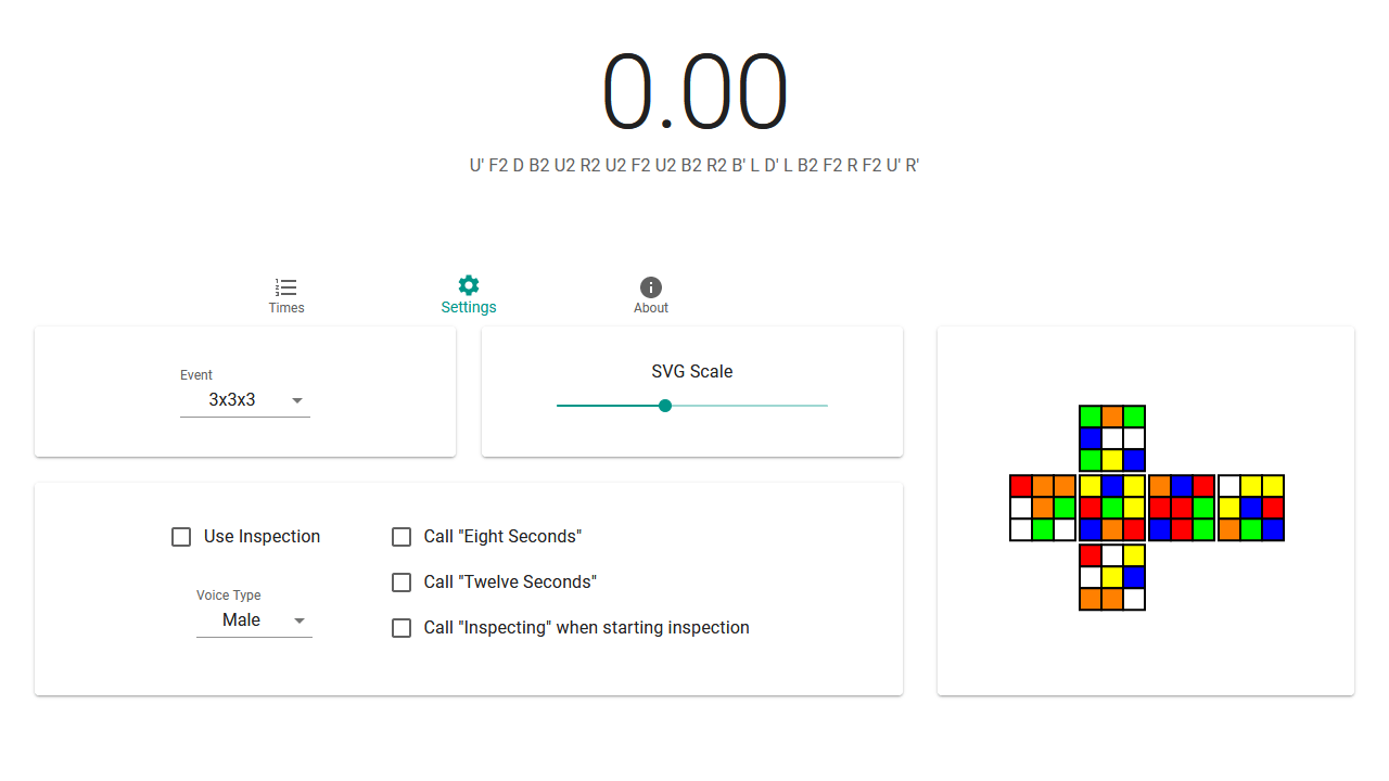 GitHub - lettertea/pseudo_timer: Timer for WCA Events using the ...