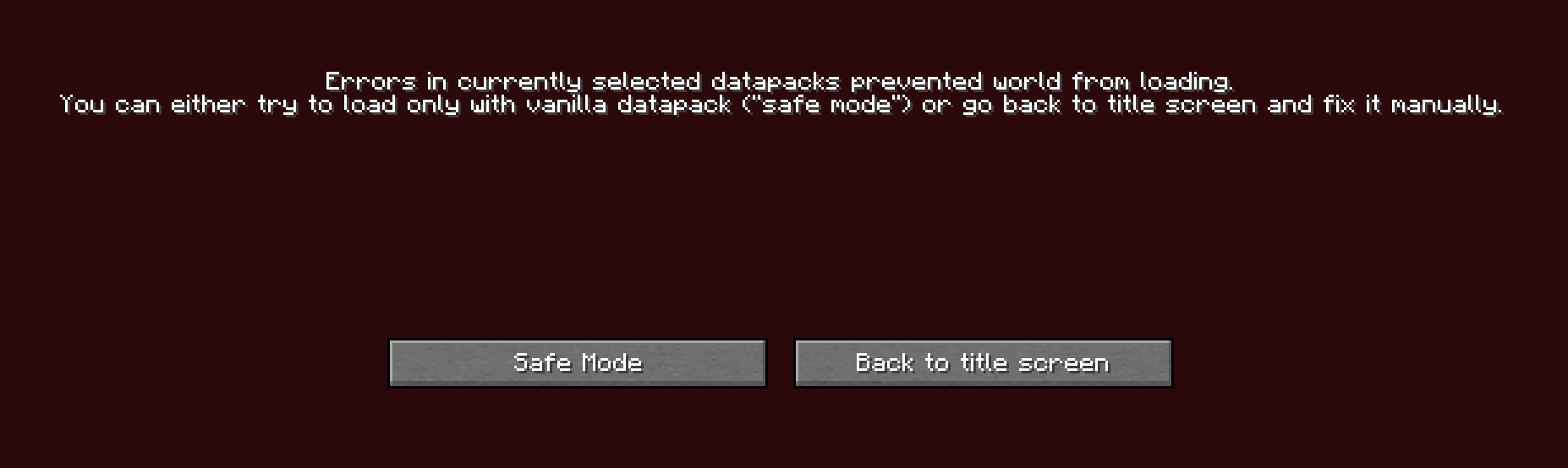 Datapacks "incompatible" · Issue #69 · AllTheMods/ATM-6 · GitHub