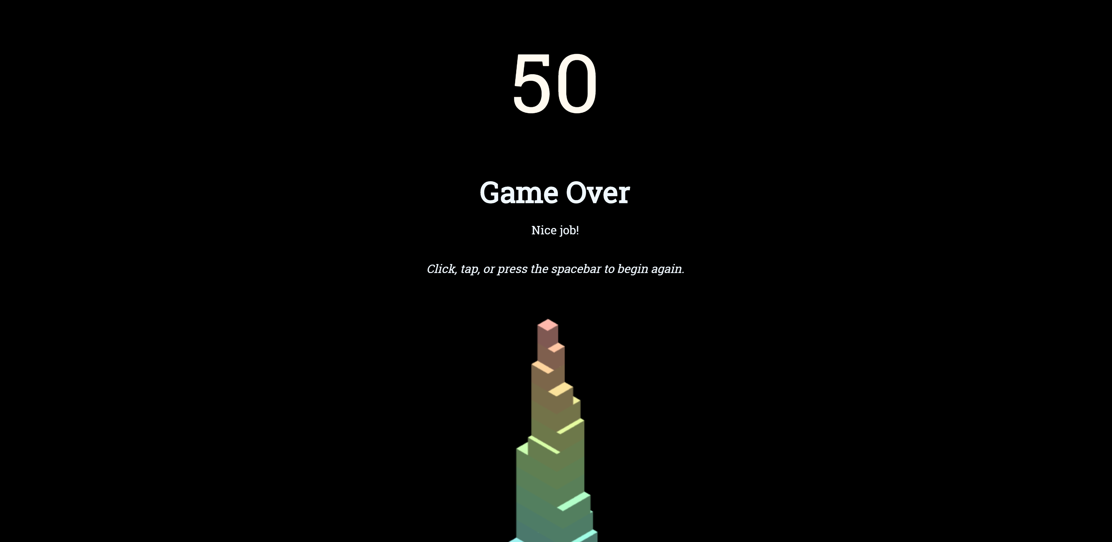 GitHub - RaynellHagberg/Tower-of-Blocks-Game: A simple 3D game built ...