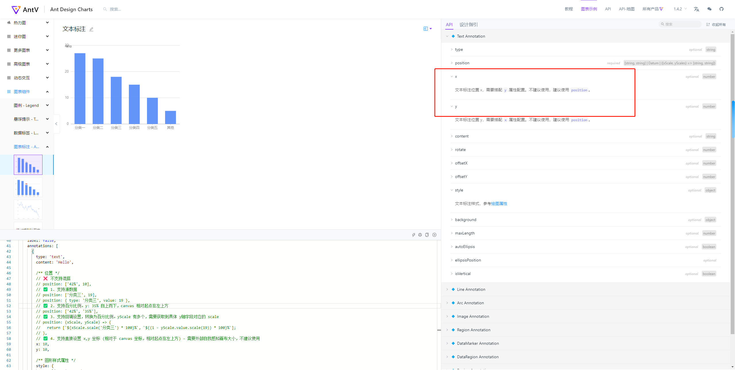 🐛 Bug 图表 Line Annotations 缺少xy类型 · Issue 1799 · Ant Designant Design Charts · Github 4651