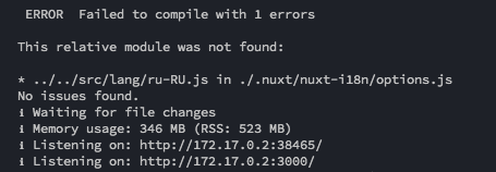 Docker: This relative module was not found · Issue #1260 · nuxt-modules/i18n · GitHub