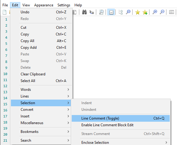 Feature Request: Line Comment (Toggle) to toggle each selected line independently · Issue #3115 ...