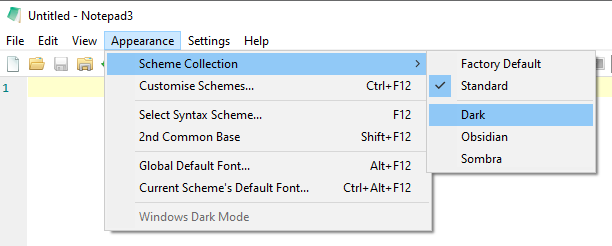 FR: Using "Dark Mode" without "Win10 Dark Mode". · Issue #3212 · rizonesoft/Notepad3 · GitHub