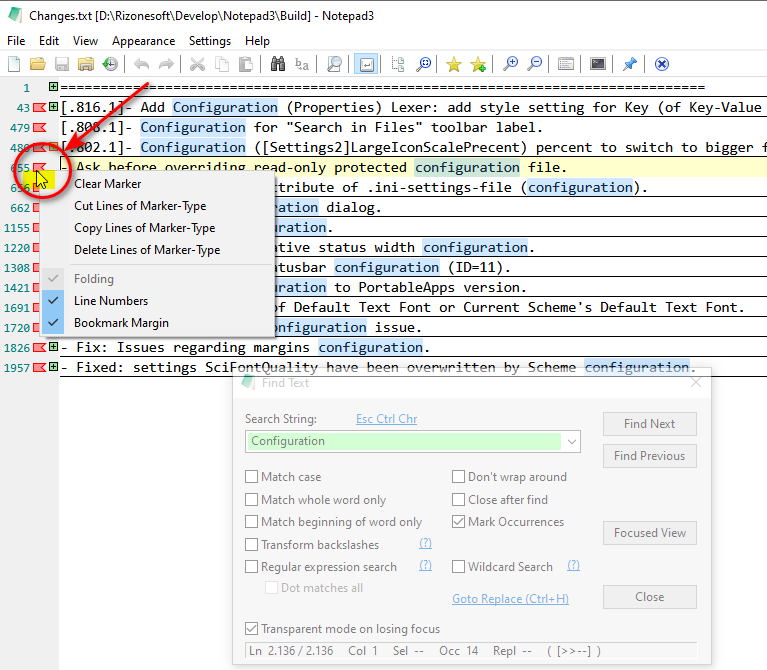Copy All Text Marked By Regular Expression Search Issue 3624