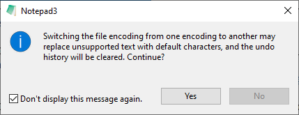 Impossible to change file encoding, even for a new empty file · Issue #3954 · rizonesoft ...