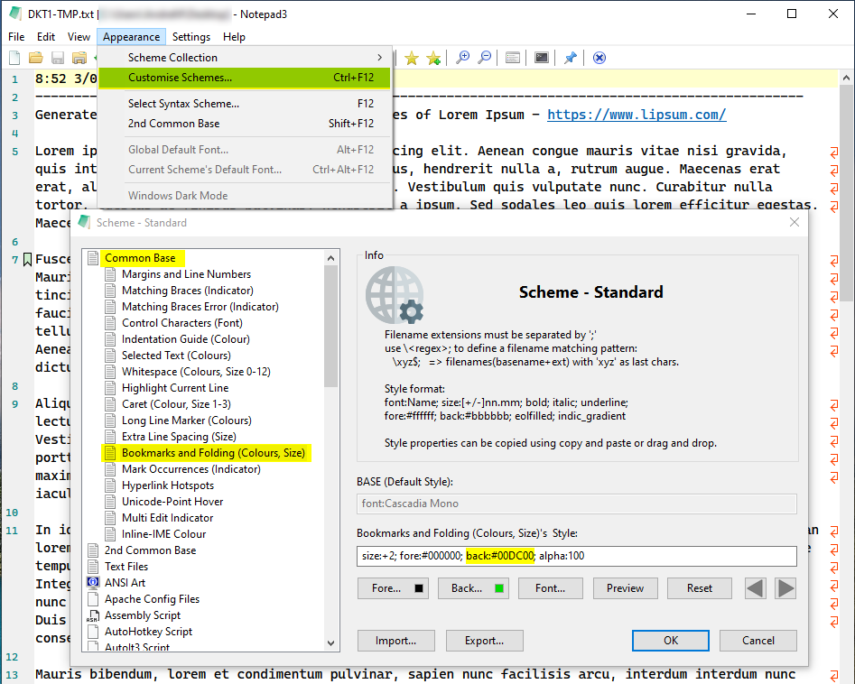 How to change the colour of bookmark to any other colour · Issue #4065 · rizonesoft/Notepad3 ...
