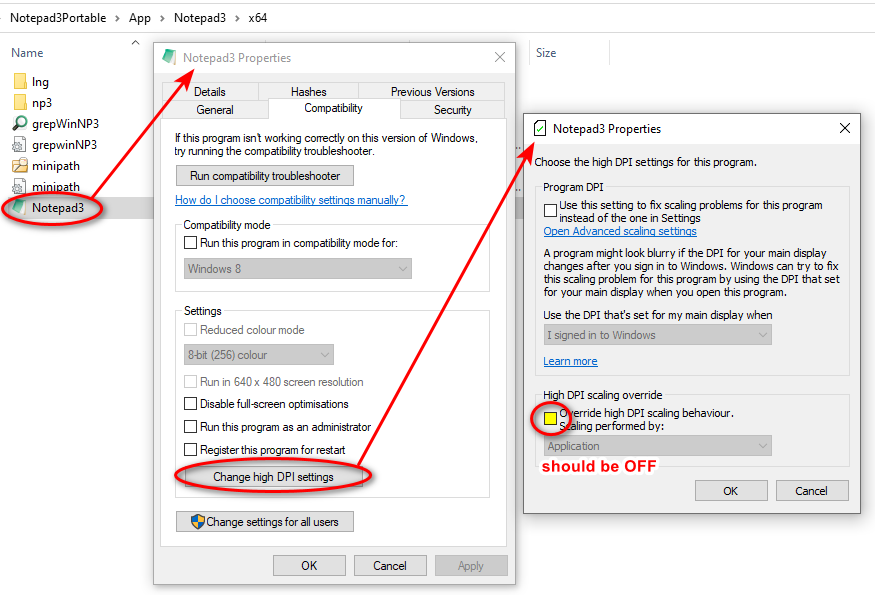 DPI Scaling issues in 5.22.1104.1 · Issue #4280 · rizonesoft/Notepad3 · GitHub