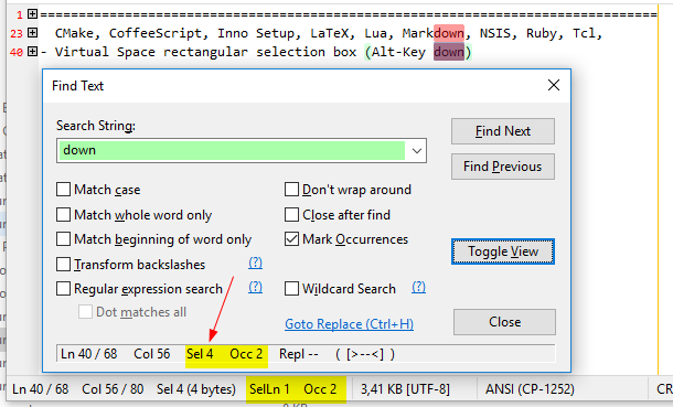 Filtering field like in EmEditor (line filter) · Issue #432 · rizonesoft/Notepad3 · GitHub