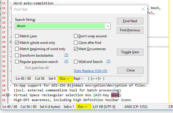 Filtering field like in EmEditor (line filter) · Issue #432 · rizonesoft/Notepad3 · GitHub