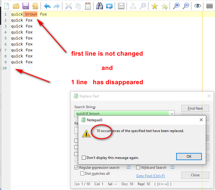 Regex \K doesn't work in replace · Issue #868 · rizonesoft/Notepad3 · GitHub