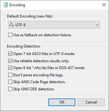 Doc: Encoding Detection settings · Issue #1147 · rizonesoft/Notepad3 · GitHub
