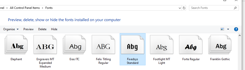 There's not fixedays font, how to choose it? · Issue #1384 · rizonesoft ...