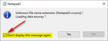 Unknown file name extension warning · Issue #1876 · rizonesoft/Notepad3 · GitHub