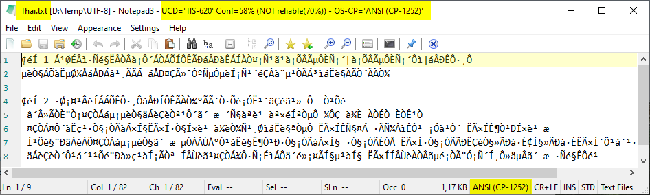 Character code misdetected in Thai · Issue #1831 · rizonesoft/Notepad3 · GitHub