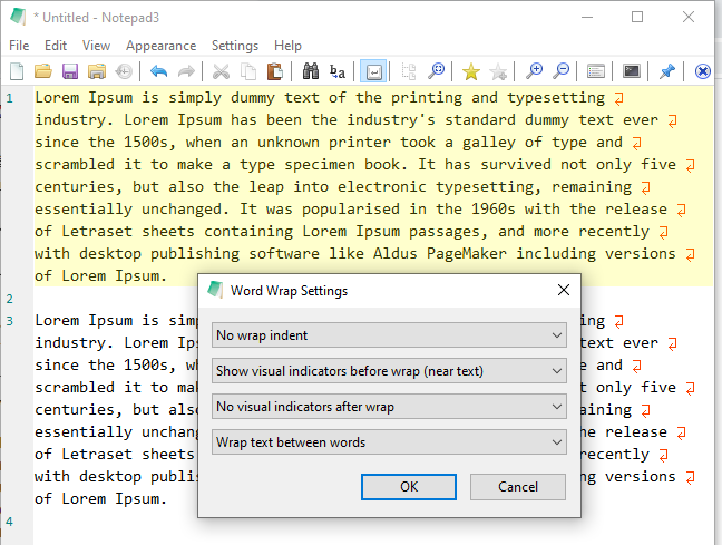 indented lines at paragraphs with multiple lines · Issue #2199 · rizonesoft/Notepad3 · GitHub