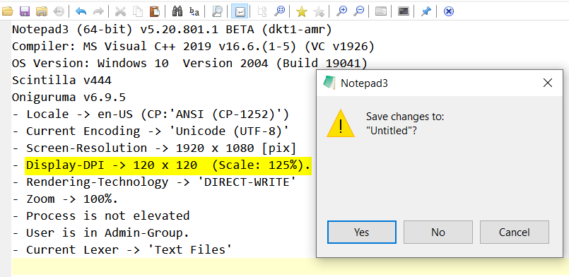 Notepad3 always try to write the settings file on exit · Issue #2461 · rizonesoft/Notepad3 · GitHub