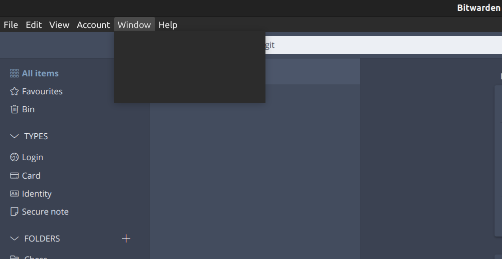 Grey, blank menus that crash the app on Ubuntu 22.04 · Issue #3622 · bitwarden/clients · GitHub