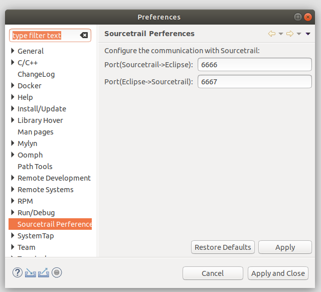 Eclipse integration missing IP / host (Photon) · Issue #597 · CoatiSoftware/Sourcetrail · GitHub