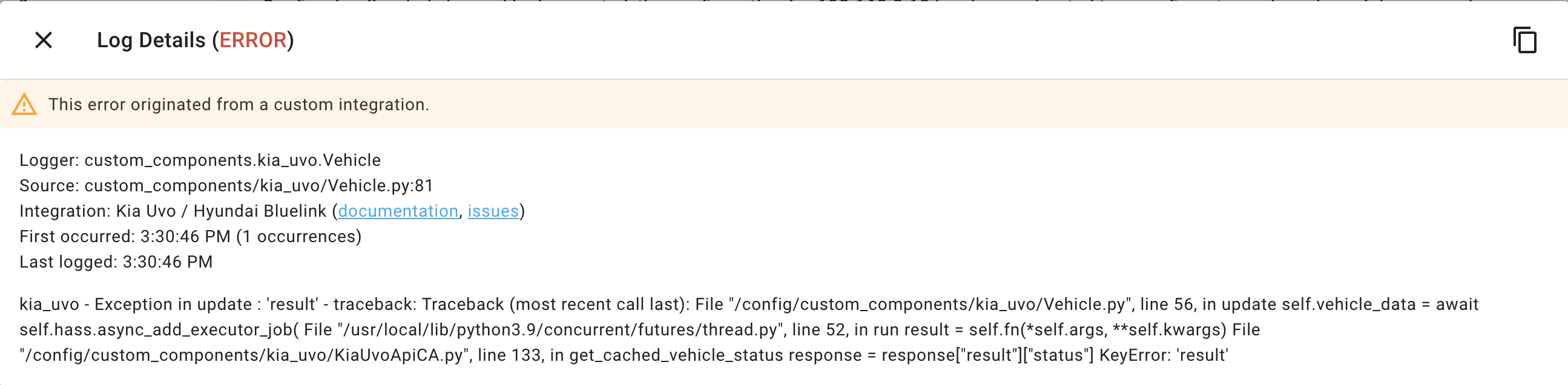 Failed to set up · Issue #262 · Hyundai-Kia-Connect/kia_uvo · GitHub
