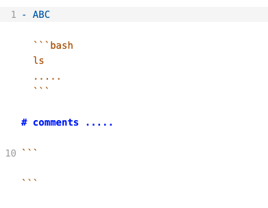 Automatic formatting of code block after bullet list · Issue #3256 · marktext/marktext · GitHub