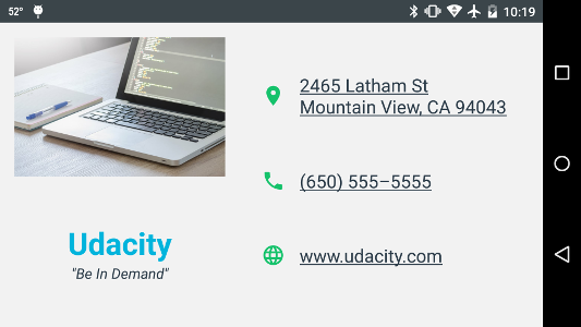 GitHub - sasquatch1978/HelloAndroid: Udacity Business Card App