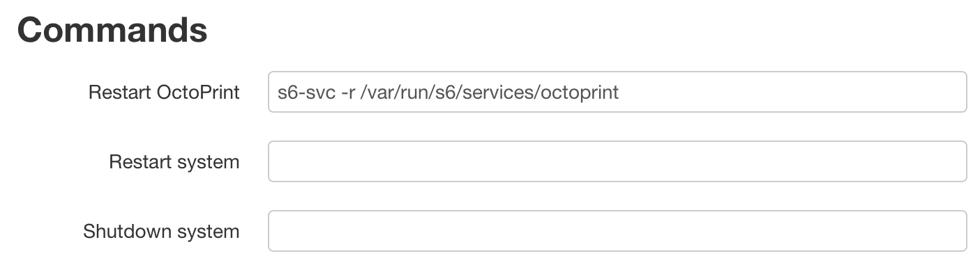 Shutdown Reboot Commands · Issue 256 · Octoprint Octoprint Docker · Github