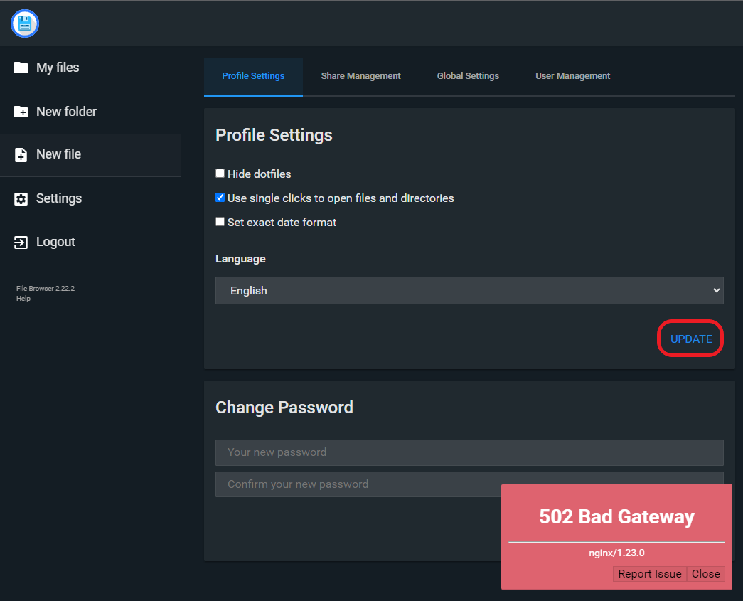 Switch view backend save error · Issue #2012 · filebrowser/filebrowser · GitHub