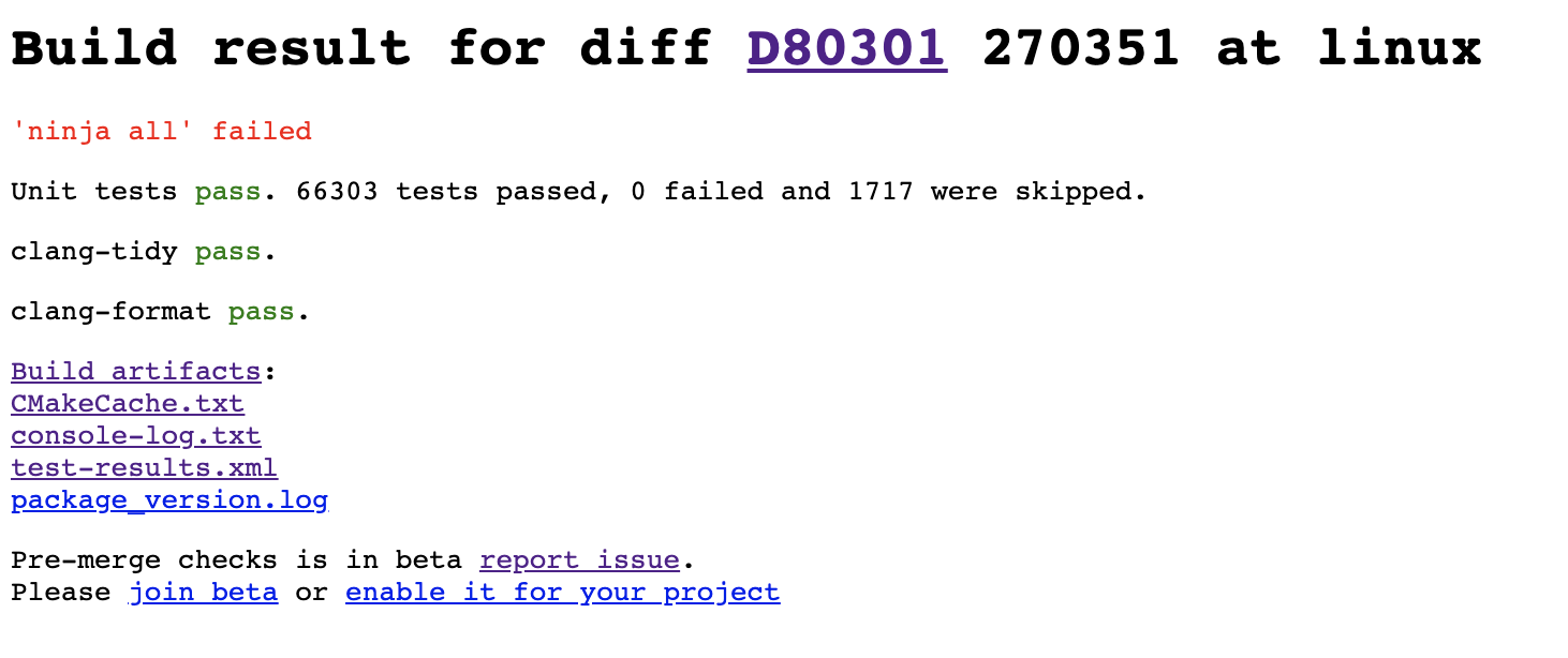Issue with build for D80301 (270351) · Issue #198 · google/llvm-premerge-checks · GitHub