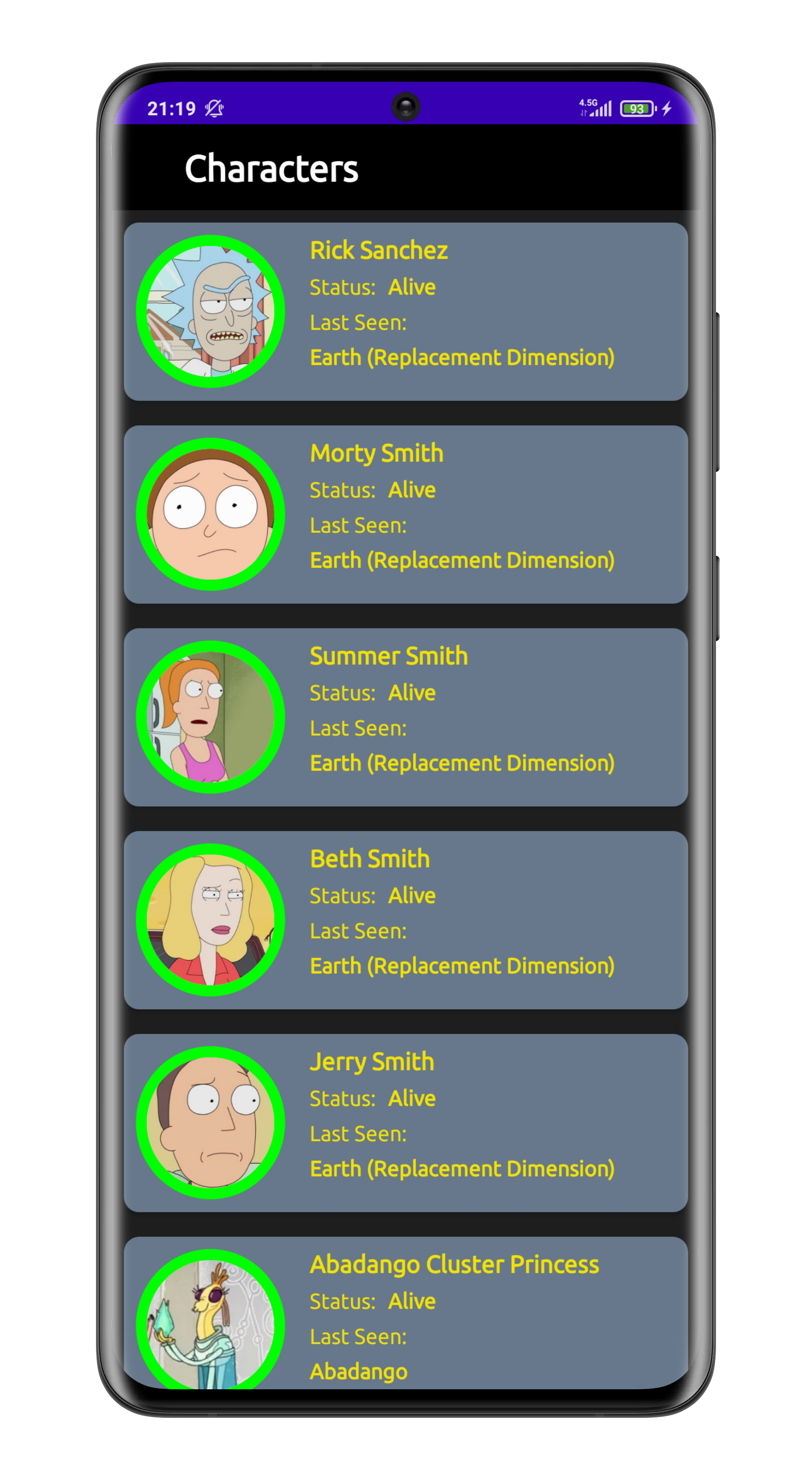 GitHub - mustafacol/RickAndMorty