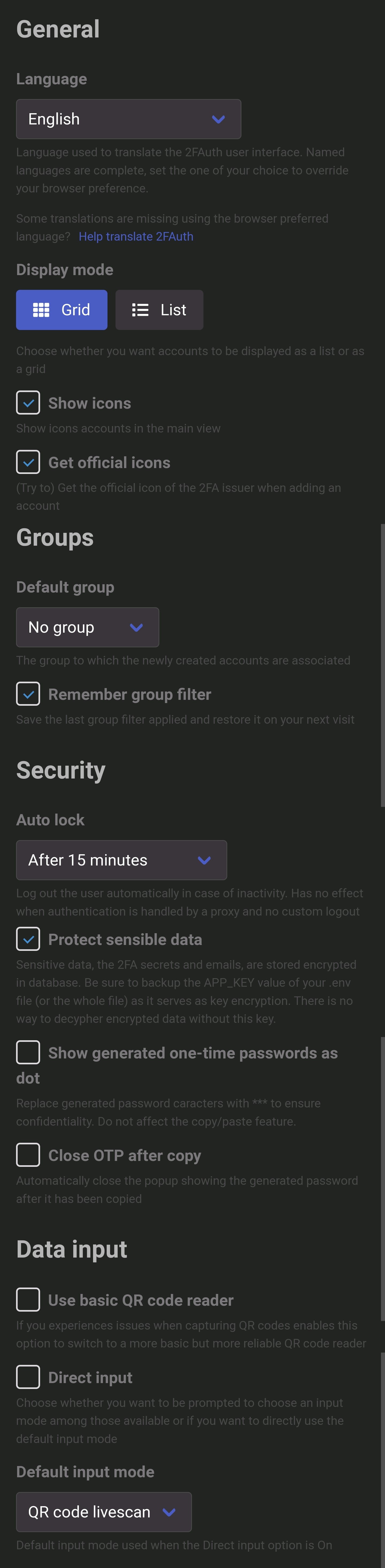 Timeout right after login · Issue #109 · Bubka/2FAuth · GitHub