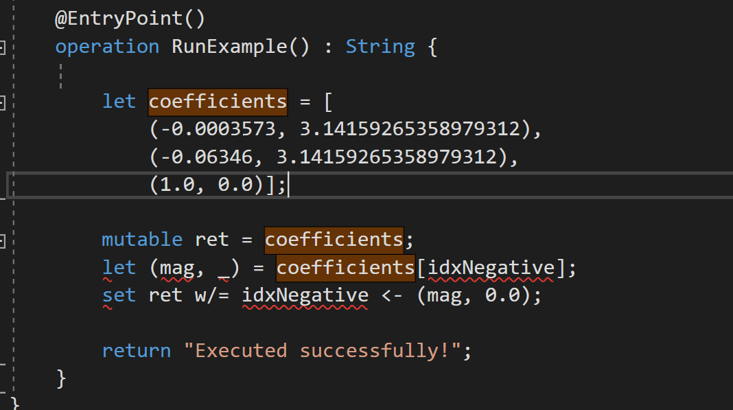 Incorrect range information for diagnostics · Issue #1133 · microsoft/qsharp-compiler · GitHub