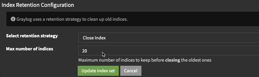 Preserve "Max number of indices" value when changing index retention strategy · Issue #13975 ...