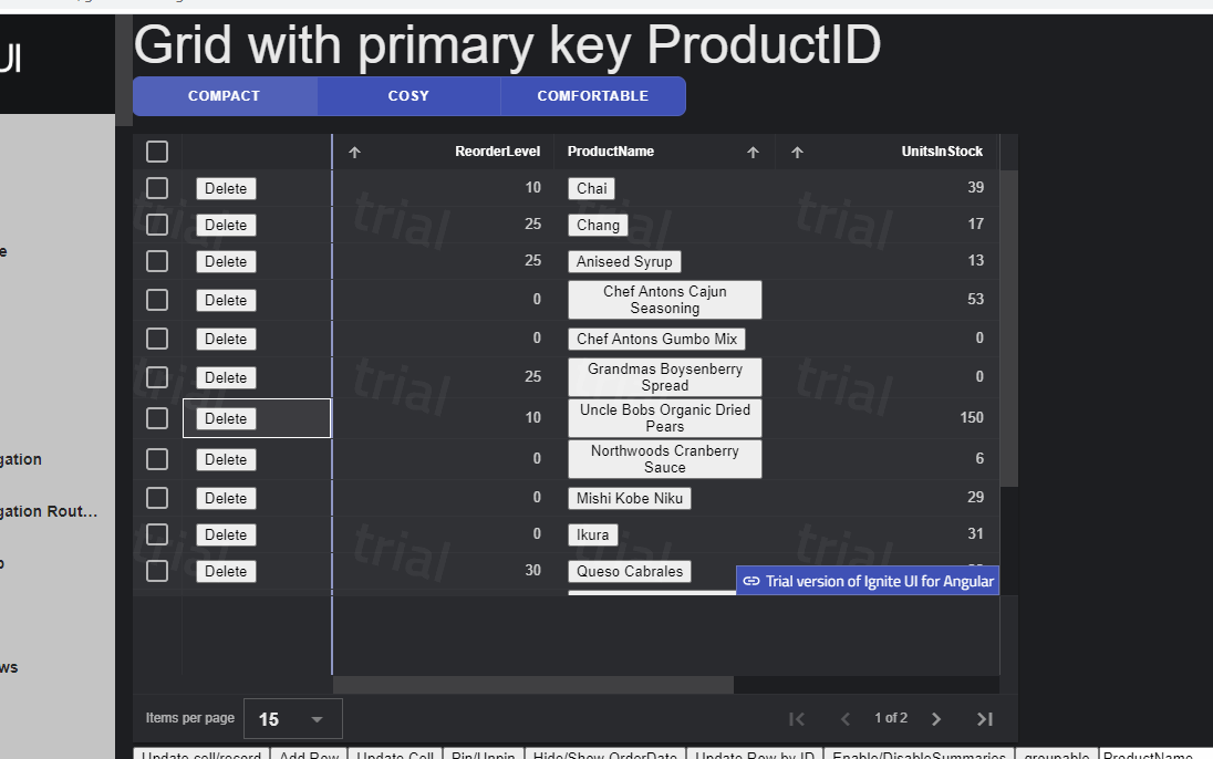 The Style Is Not Correctly Applied In The Grid · Issue 7857 · Igniteuiigniteui Angular · Github