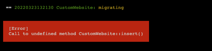 宝塔安装，最后执行php Think Migraterun 报错。 · Issue 56 · Azpanelazpanel · Github 