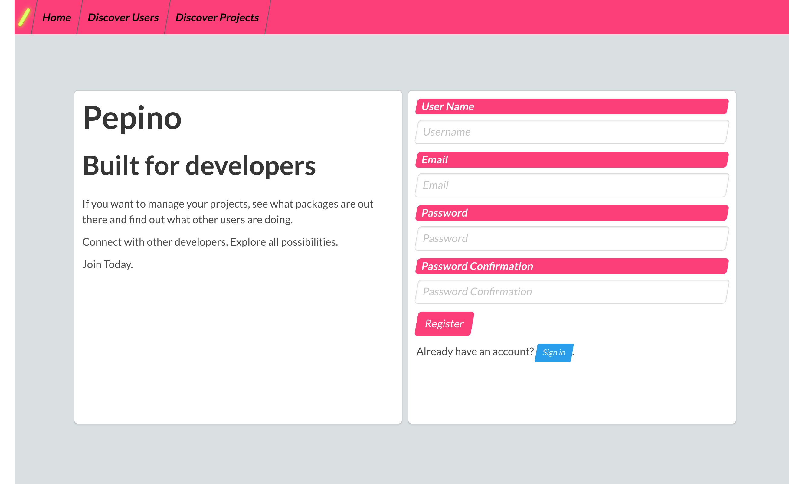 GitHub - jjbenson85/pepino