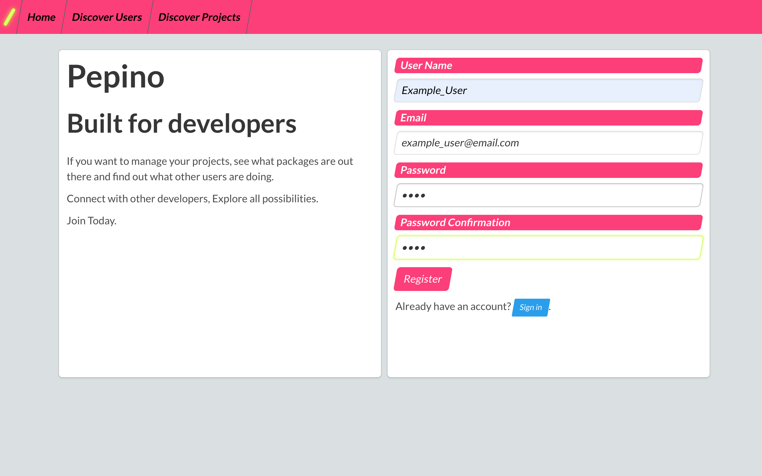 GitHub - jjbenson85/pepino