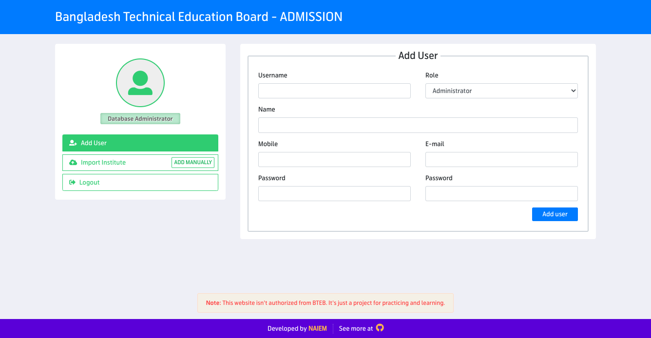 GitHub - naiemofficial/BTEB-Admission: An online based web application ...