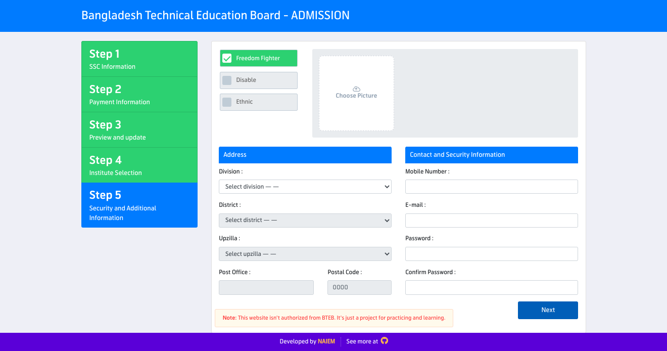 GitHub - naiemofficial/BTEB-Admission: An online based web application ...