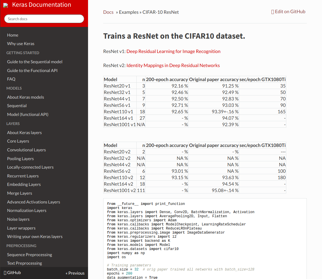 Added MarkDown formatting to examples/cifar10_resnet.py by joosephook · Pull Request #12242 ...