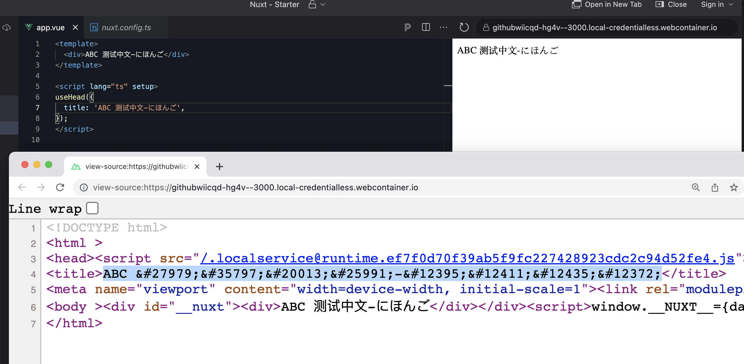 Incorrect Escaping Of Text For Usehead · Issue 19262 · Nuxtnuxt · Github