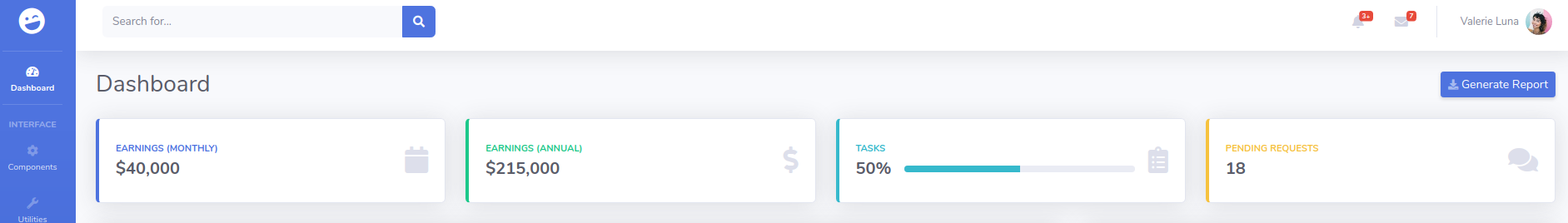 generate report button hidden on mobile · Issue #351 · StartBootstrap/startbootstrap-sb-admin-2 ...