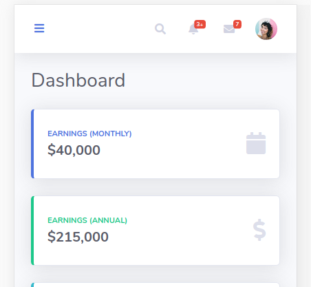 generate report button hidden on mobile · Issue #351 · StartBootstrap/startbootstrap-sb-admin-2 ...